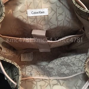 Calvin Klein | Bags | 26 Calvin Klein Ck Blush Pink Tan Backpack Purse ...